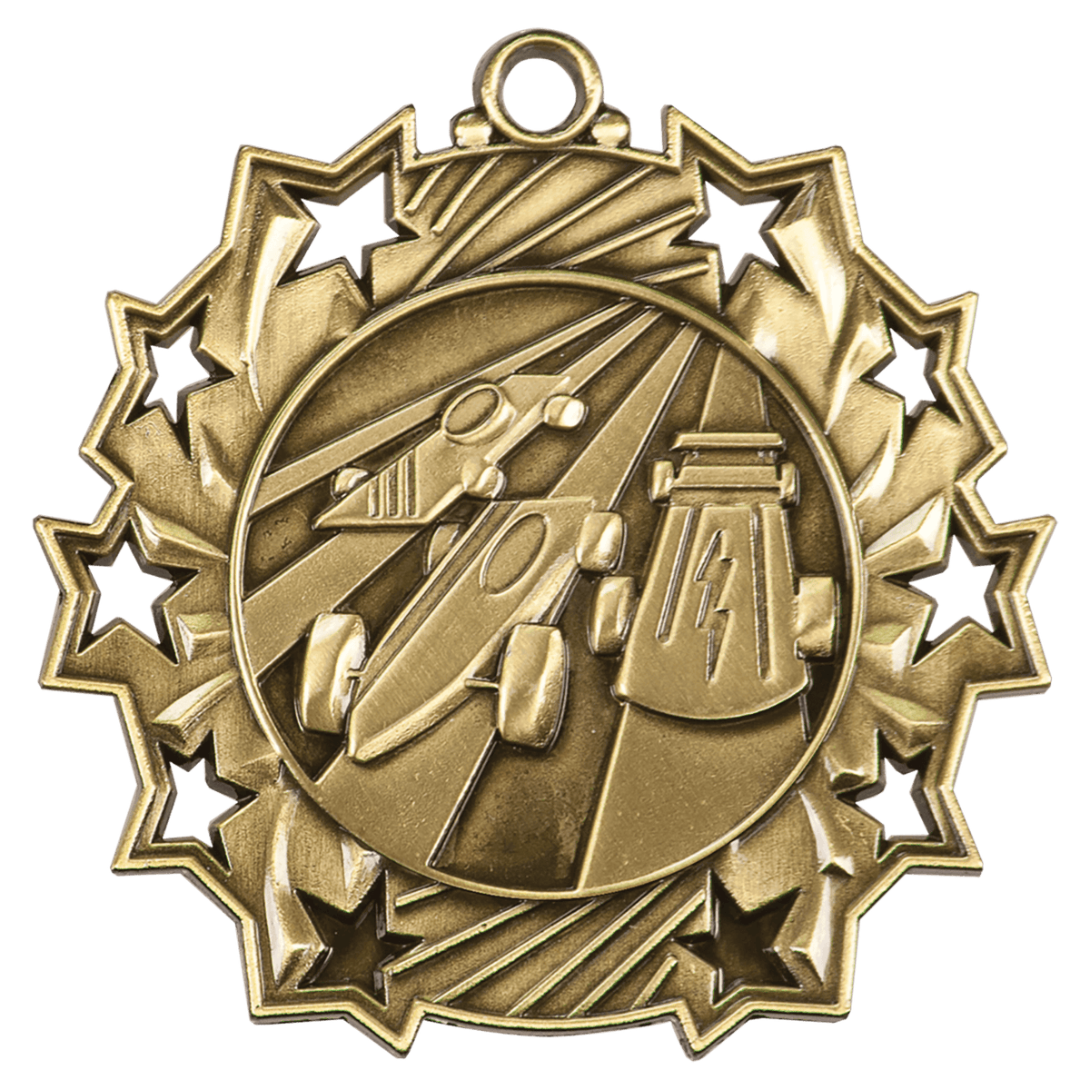 Antique Pinewood Derby Ten Star Medals – 1857 Creations